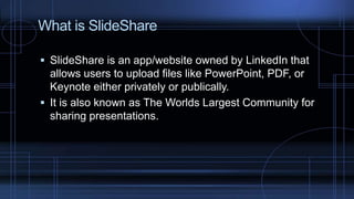 Slideshare | PPTX | Social Networking | Internet