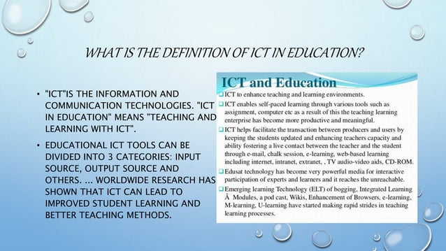Information Communication and Tecnology | PPT