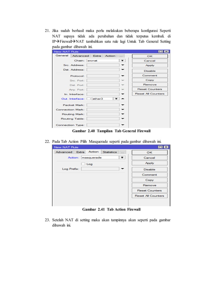 Laporan Konfigurasi Dasar Mikrotik | DOCX
