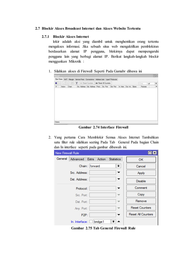 Laporan Konfigurasi Dasar Mikrotik | DOCX