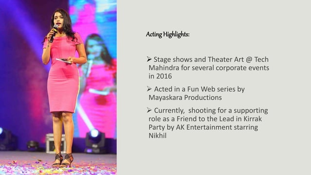 Actress/ Host Pavani Profile | PPTX
