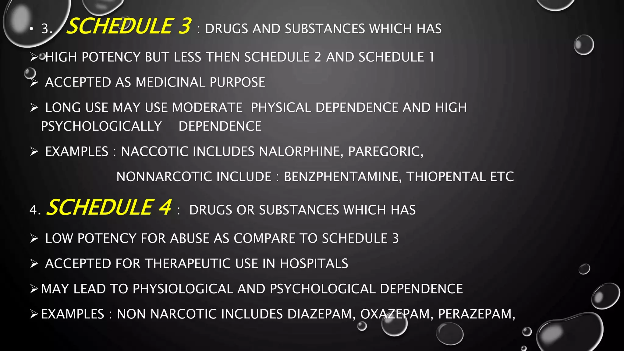 introduction of controlled drugs or substances. | PPTX