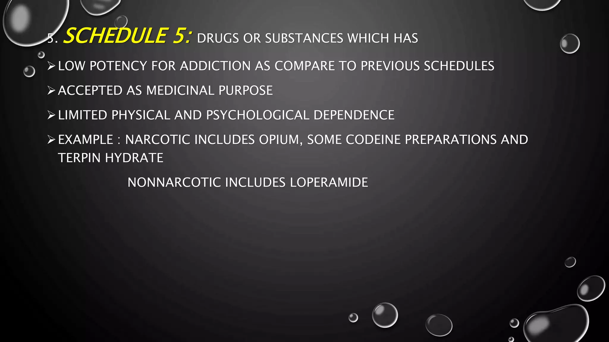 introduction of controlled drugs or substances. | PPTX