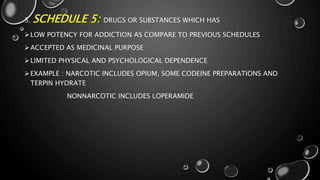 introduction of controlled drugs or substances. | PPTX