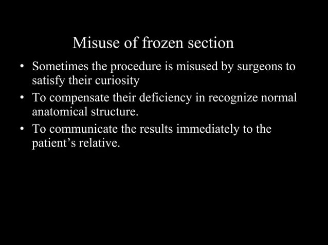 Frozen Section Basics | PPT | Chemistry | Science