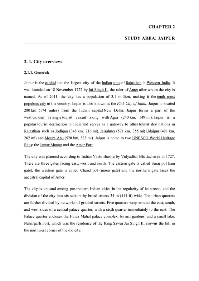 Study Tour Report: Jaipur | PDF | Asia Travel | Travel Locations