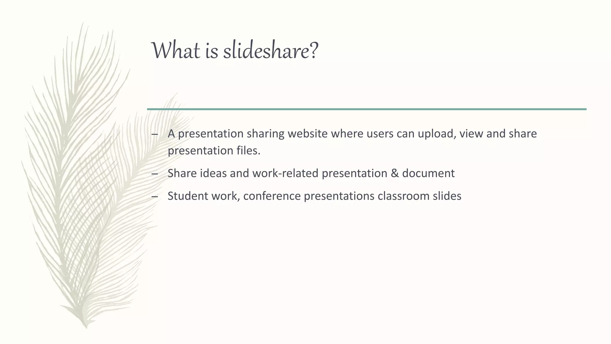 Slideshare powerpoint presentation | PPTX | Technology & Computing