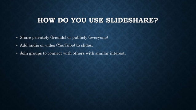 Slideshare(reeann) | PPTX