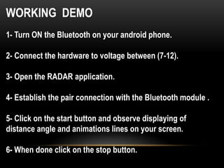 arduino based radar system | PPTX