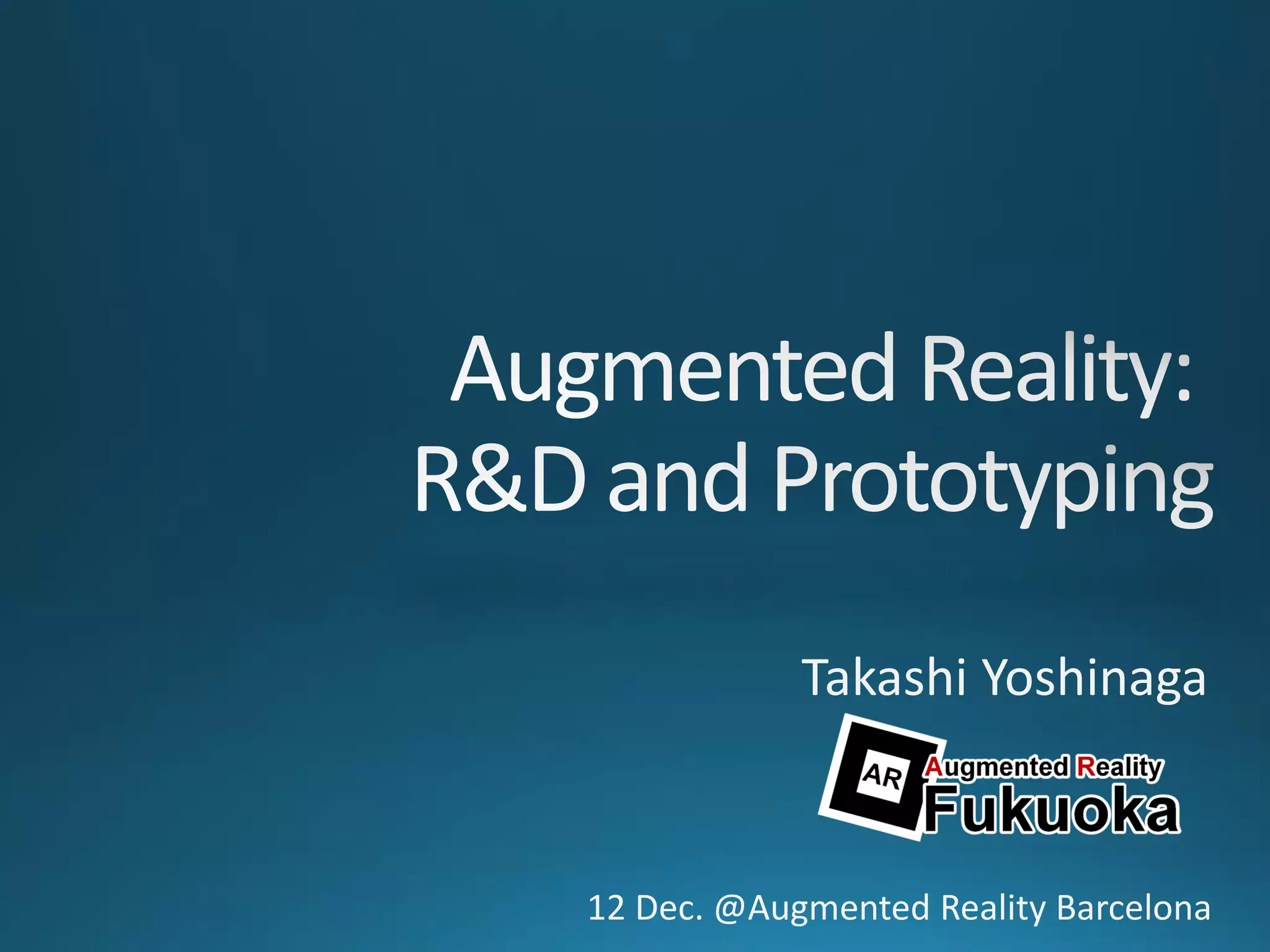 Presentation @AR Barcelona | PPT