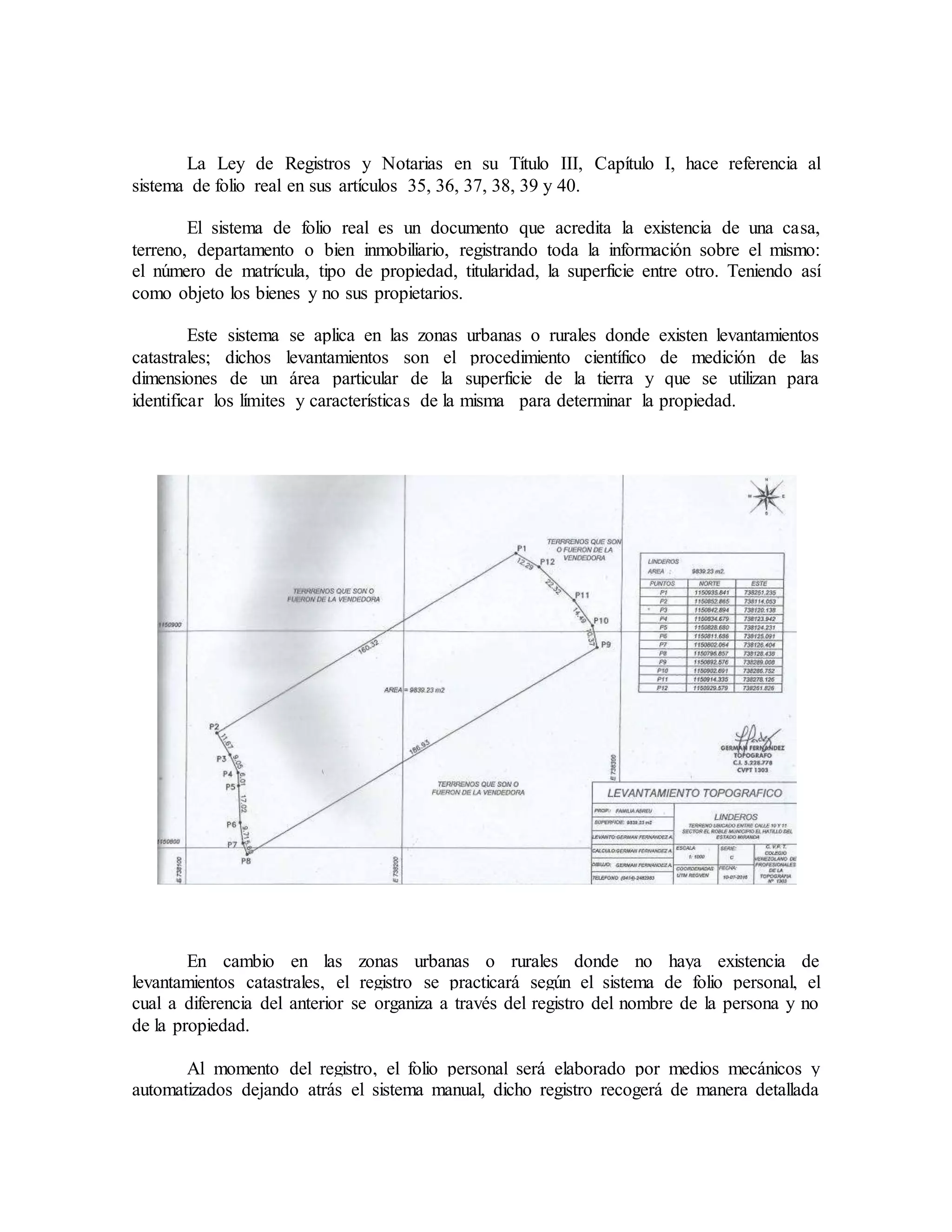 Sistema de Folio Real | DOCX