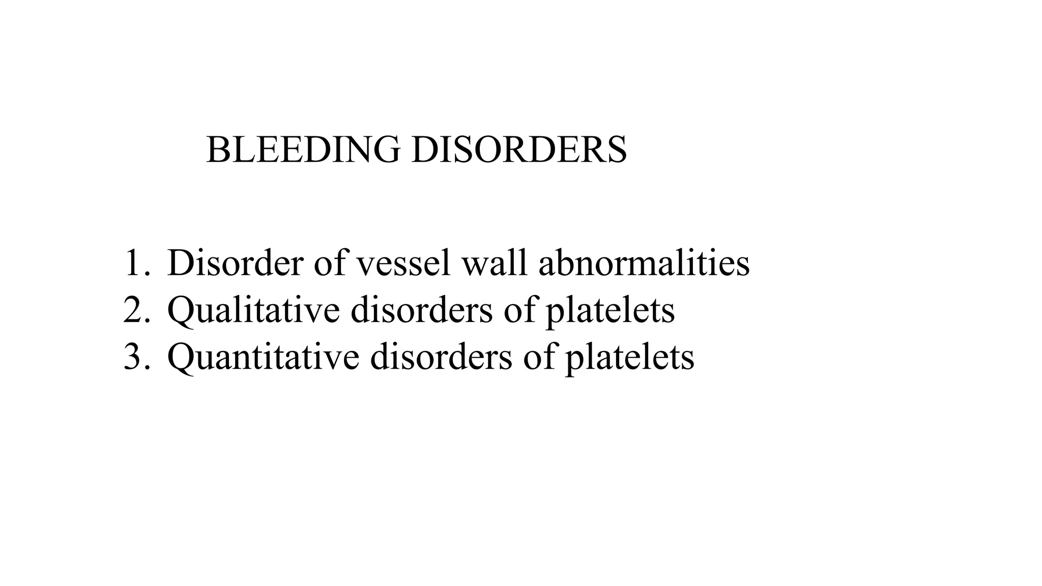 BLEEDING AND CLOTTING DISORDERS | PPTX