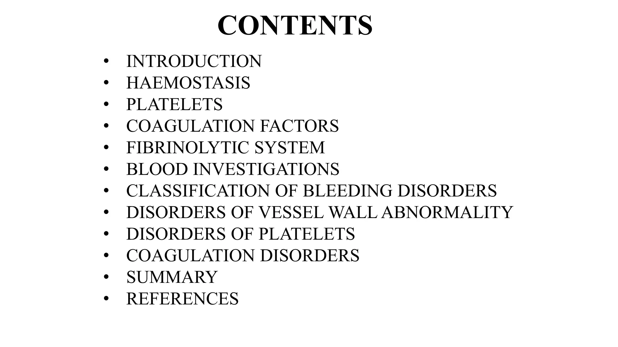 BLEEDING AND CLOTTING DISORDERS | PPTX