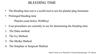 BLEEDING AND CLOTTING DISORDERS | PPTX
