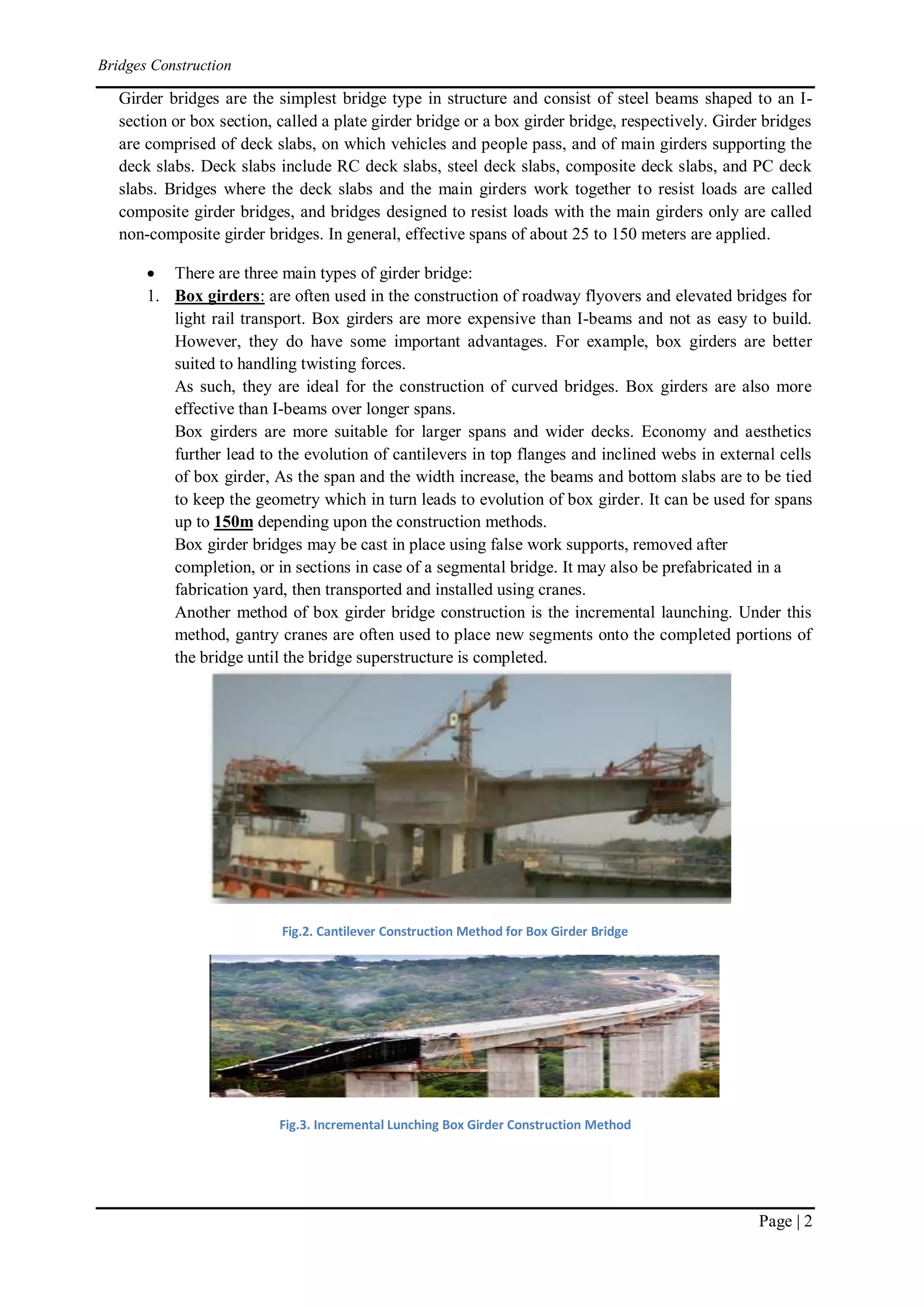 Bridge construction (RC girder bridges) | PDF