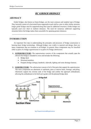 Bridge construction (RC girder bridges) | PDF