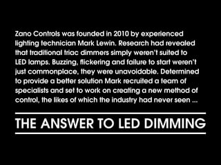 Zano Controls - Our mission. | PPT