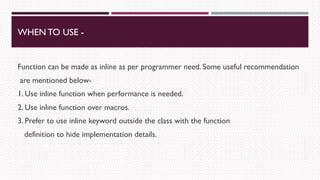 inline function | PPT