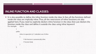 inline function | PPT