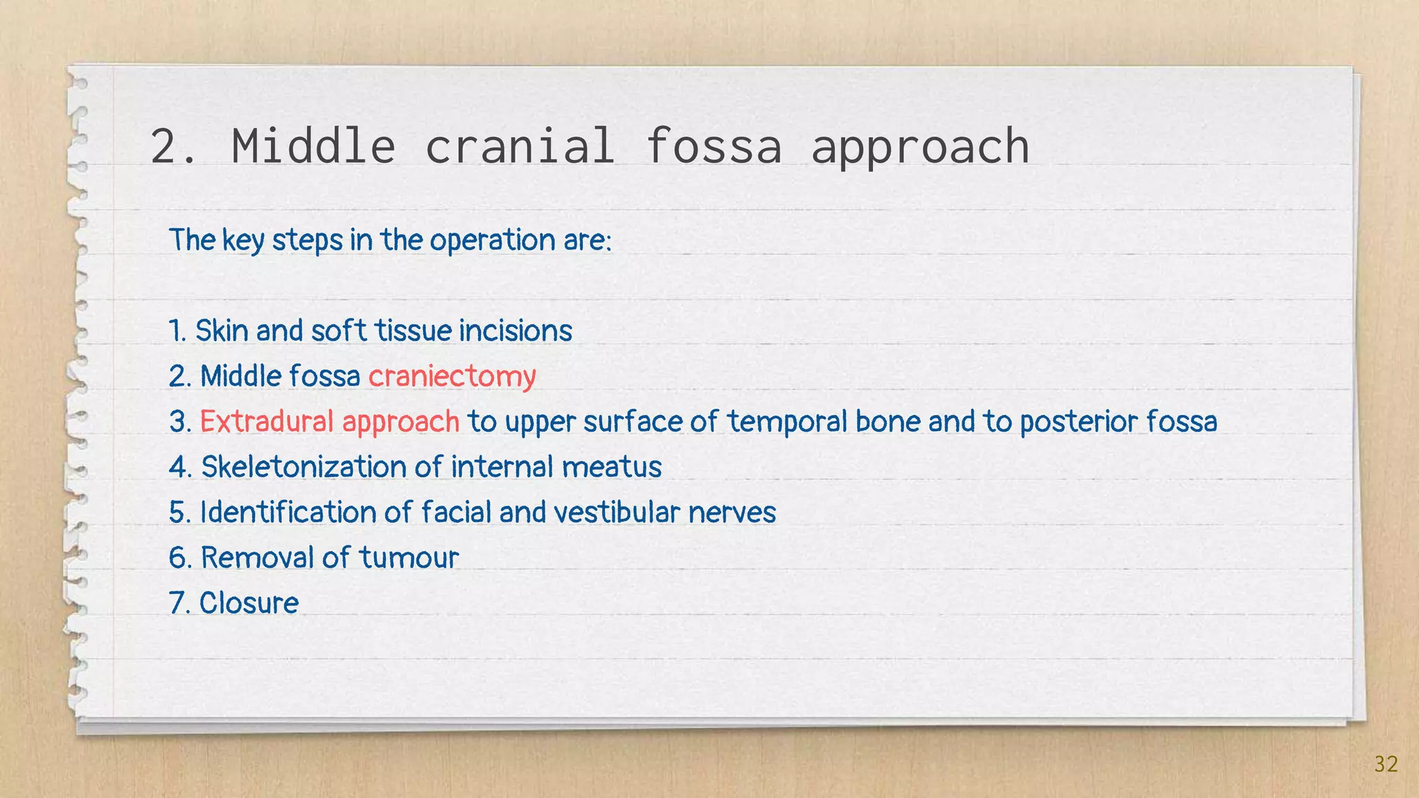 Vestibular schwannoma (acoustic neuroma) surgical anatomy and ...