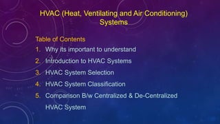 HVAC Understandings before Design it | PPTX