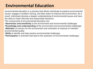 environment education | PPT