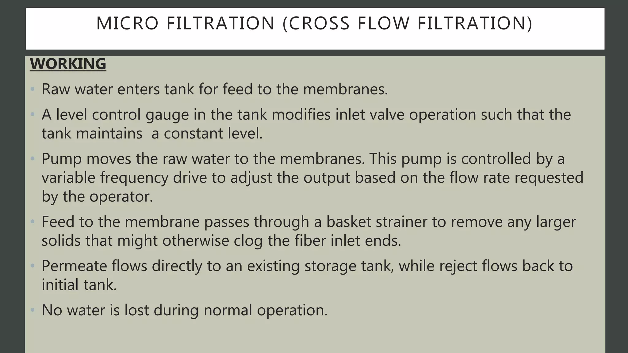 ROTARY DRUM FILTER, DISK CENTRIFUGE AND MICROFILTRATION | PPTX
