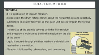 ROTARY DRUM FILTER, DISK CENTRIFUGE AND MICROFILTRATION | PPTX