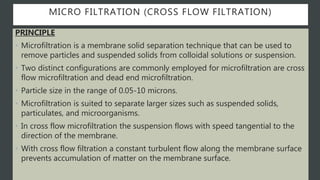 ROTARY DRUM FILTER, DISK CENTRIFUGE AND MICROFILTRATION | PPTX