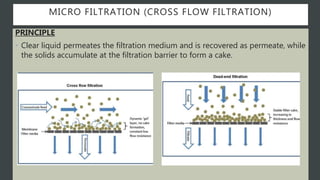 ROTARY DRUM FILTER, DISK CENTRIFUGE AND MICROFILTRATION | PPTX