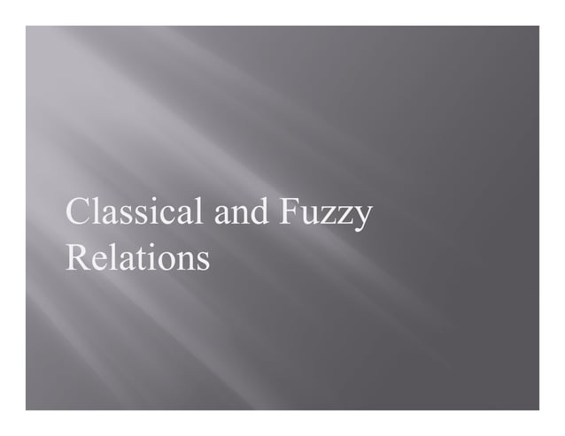 Classical and Fuzzy Relations | PDF | Programming Languages | Computing