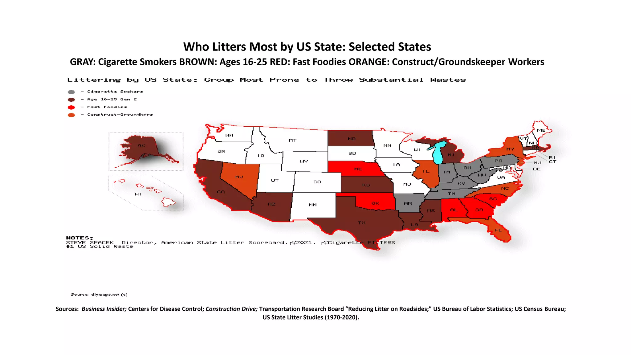 WHO Is Littering? By US State--Those Most Prone to Littering | PPTX