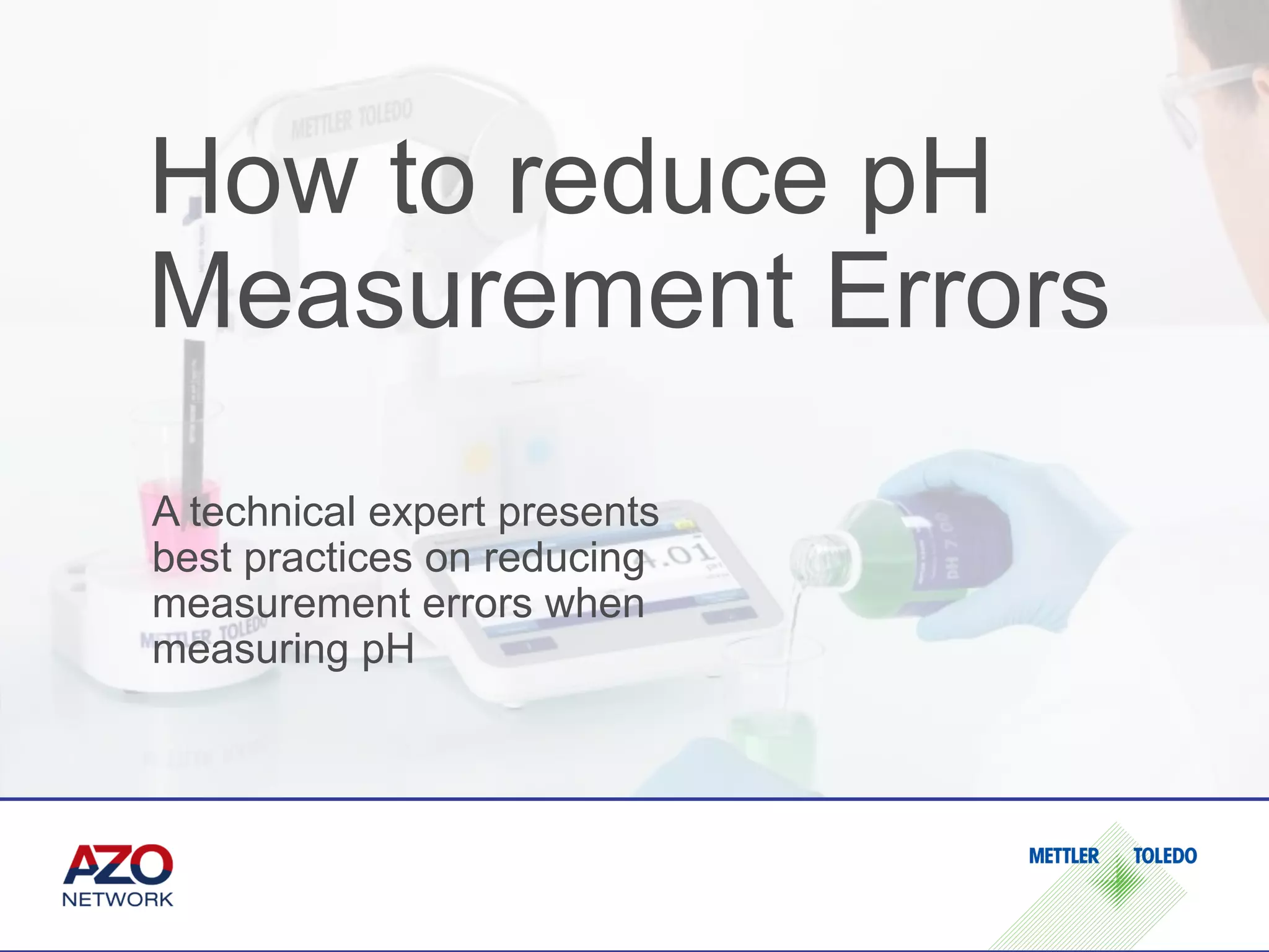 Reduce pH Measurement Errors | PDF