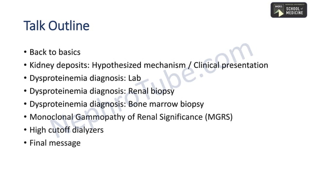 Dysproteinemias Related Renal Disorders, Monoclonal Gammopathy ...