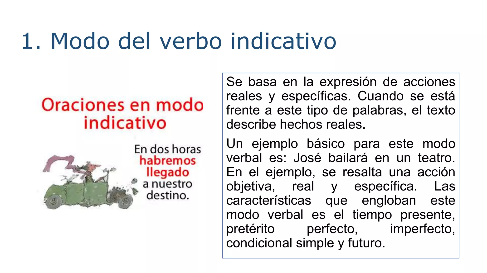 Modos Verbales | PPTX