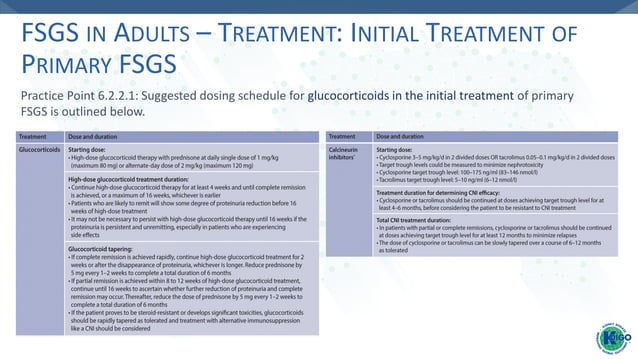 Focal Segmental Glomerulosclerosis - FSGS (KDIGO 2021 Guidelines) - Dr ...