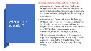 Integration of ICT in Education | PPTX