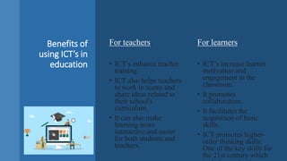 Integration of ICT in Education | PPTX
