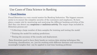 Data science in banking sector | PPTX