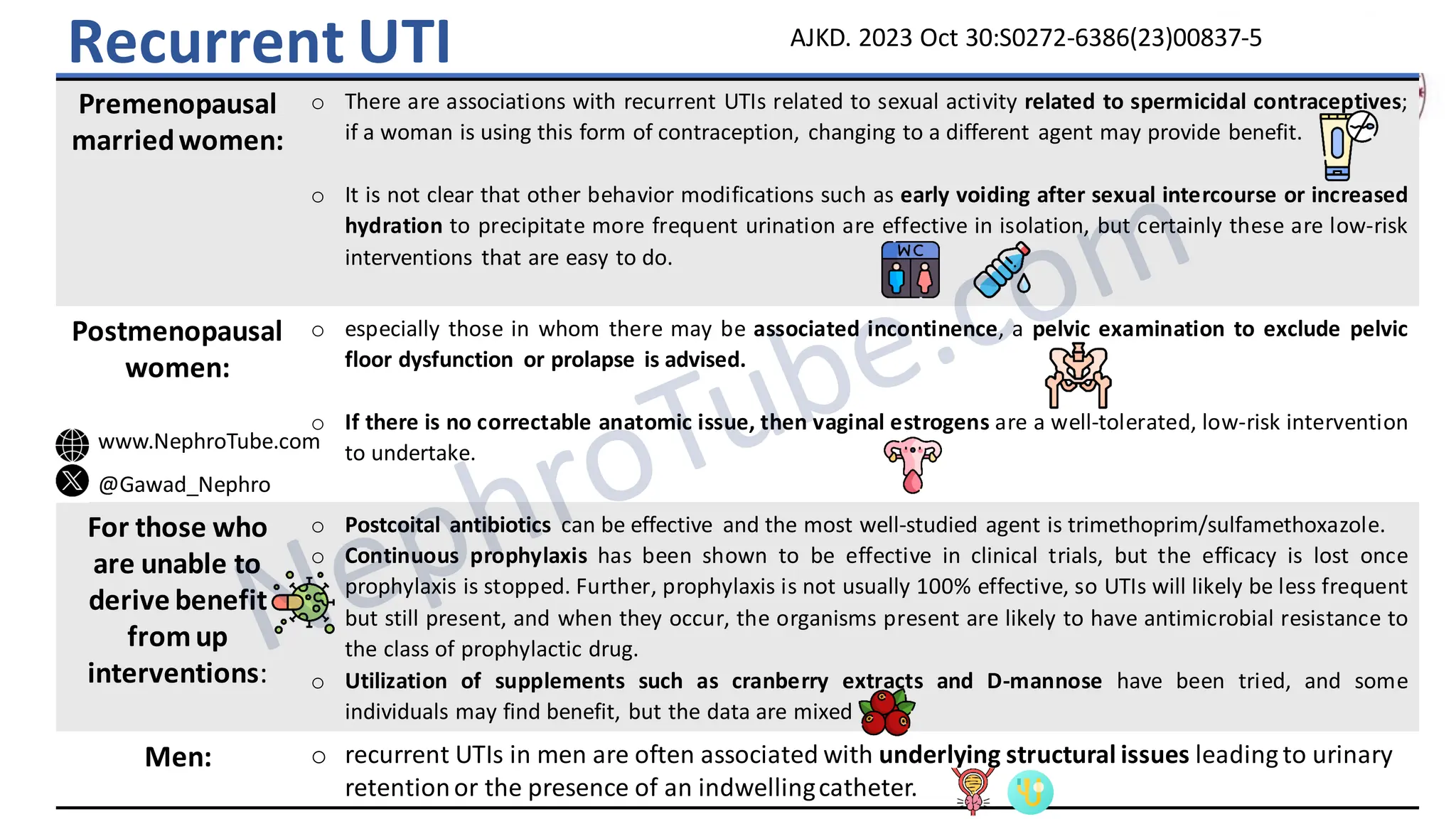Urinary Tract Infection (Clinical Tips) - Dr. Gawad | PDF