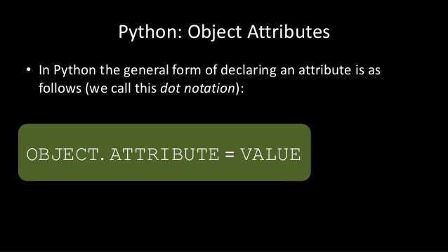 Creating Objects in Python