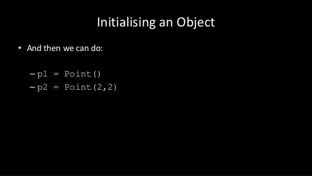 Creating Objects in Python