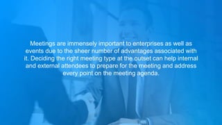 7 Types of B2B Meetings Every Event Should Have | PPT