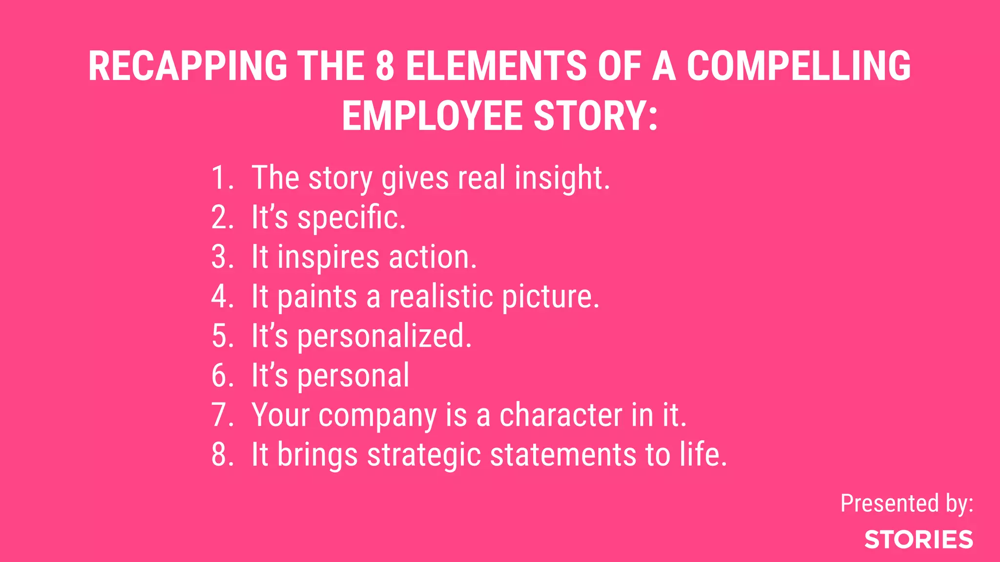 8 Elements of a Compelling Employee Story | PPT