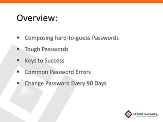 Best Practices for Password Creation | PPTX