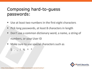 Best Practices for Password Creation | PPTX