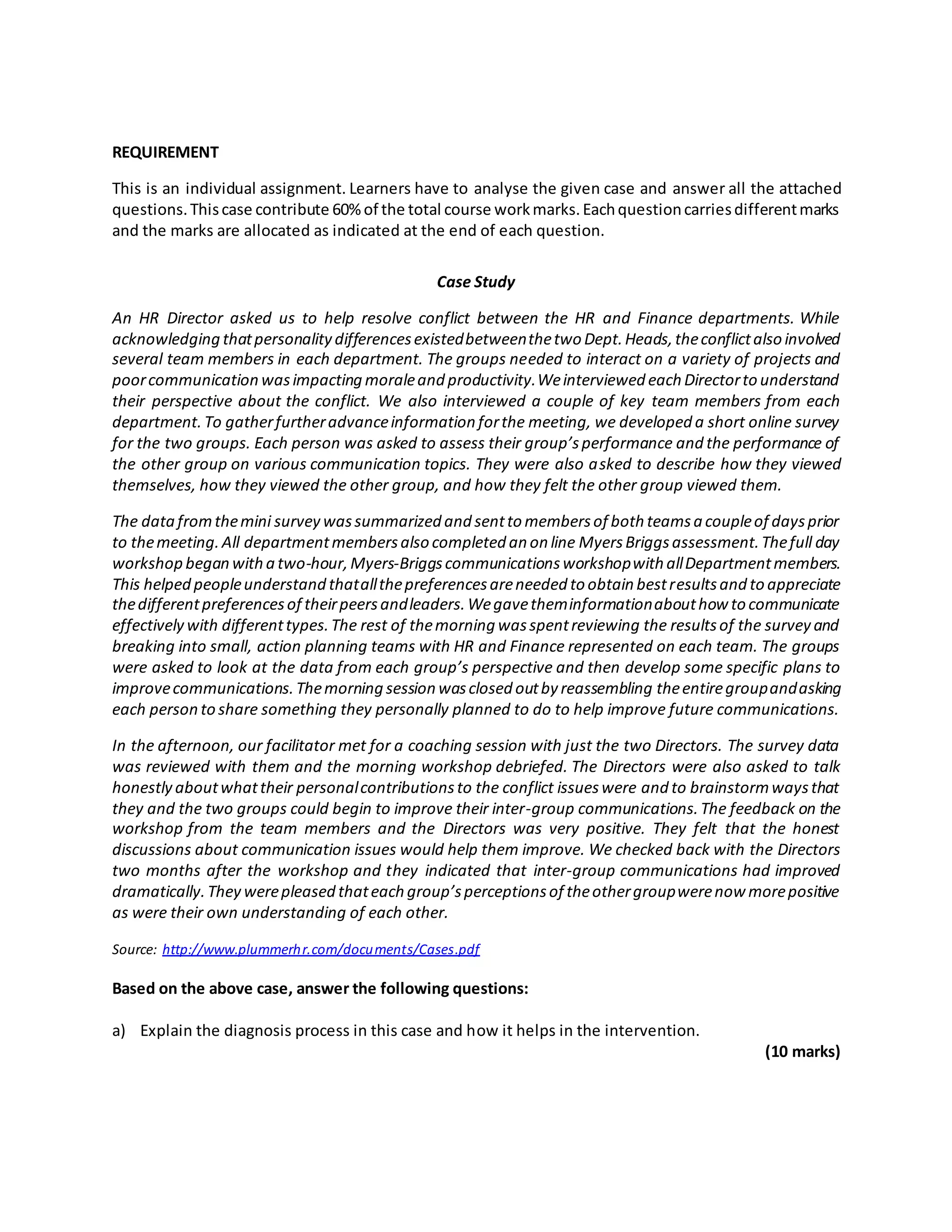 Organizational Development, OD, Intervention Process (from a case study ...