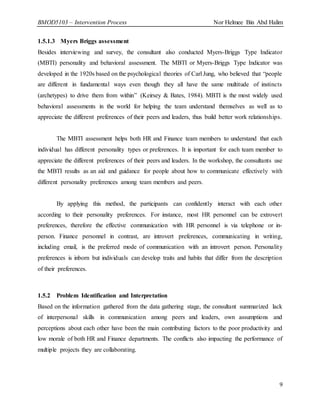 Organizational Development, OD, Intervention Process (from a case study ...