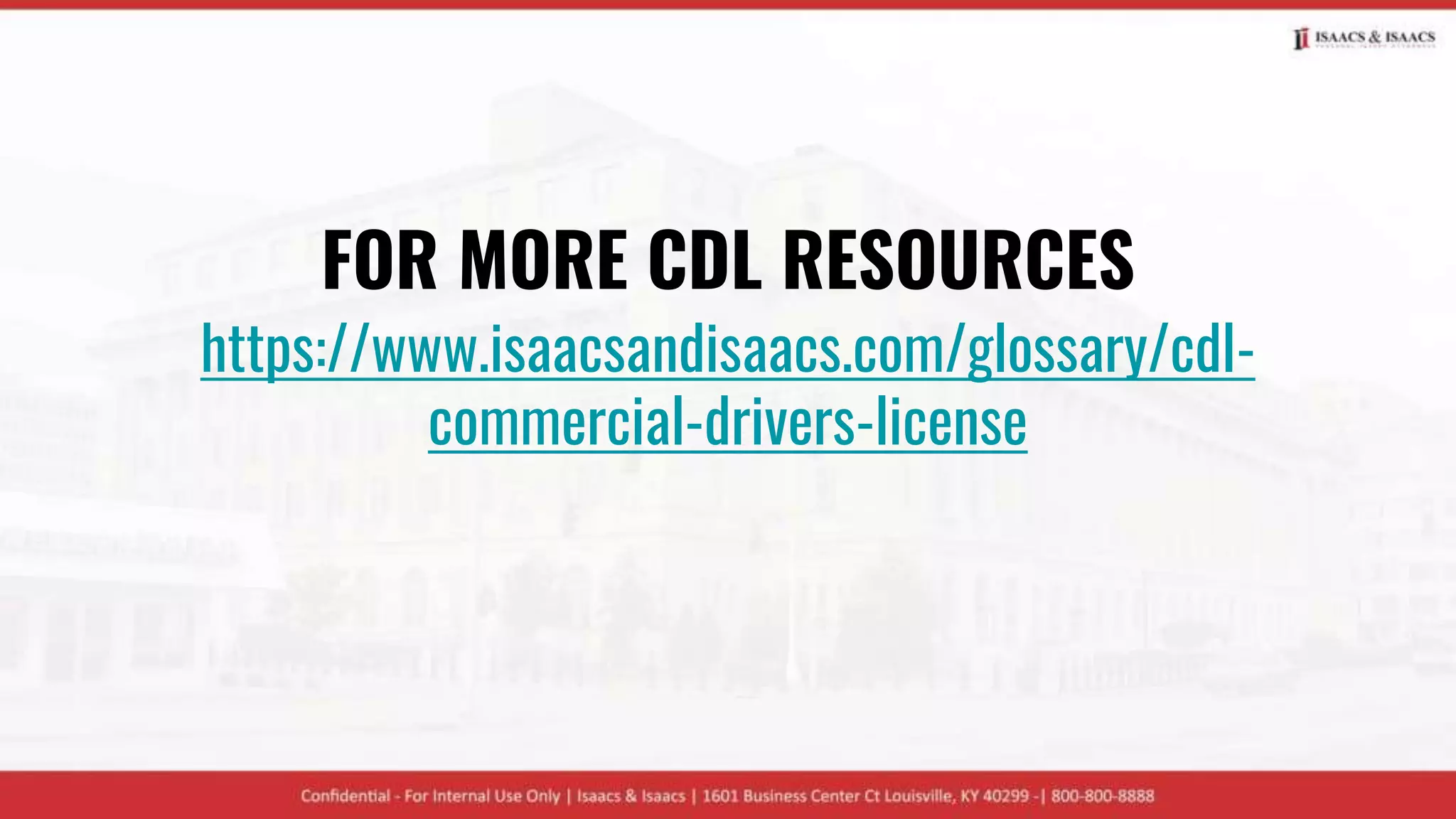 Commercial Drivers License (CDL) | PPTX