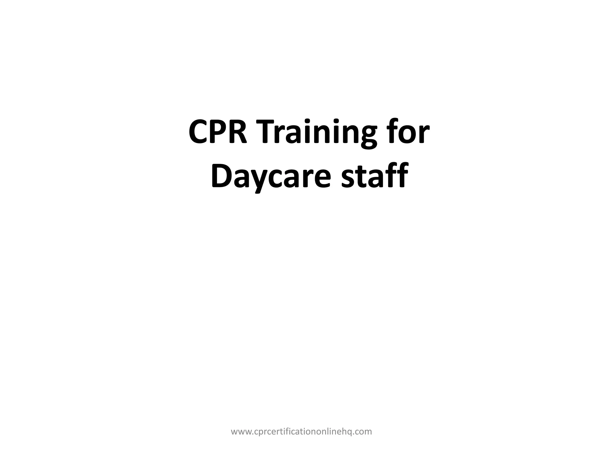 CPR Training for Caregivers | PPTX | First Aid | Injuries